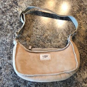 UGG Bags | Grab Bag Mini Tote Purse Pink Suede Leather | Poshmark